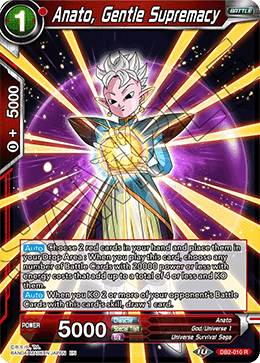 DBS Draft Box 5: Divine Multiverse DB2-010 Anato, Gentle Supremacy Foi ...