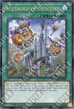 Yu-Gi-Oh! Burst of Destiny BODE-EN089 Beetrooper Descent Ultra Rare ...